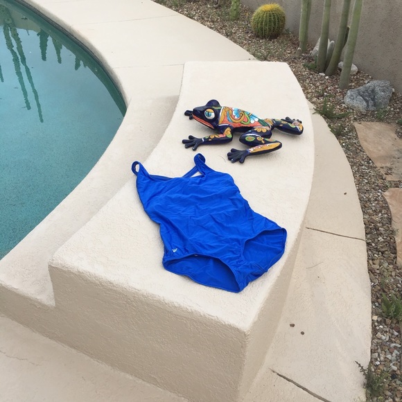 Speedo | Swim | Speedo Royal Blue Racerback One Piece Swimsuit | Poshmark